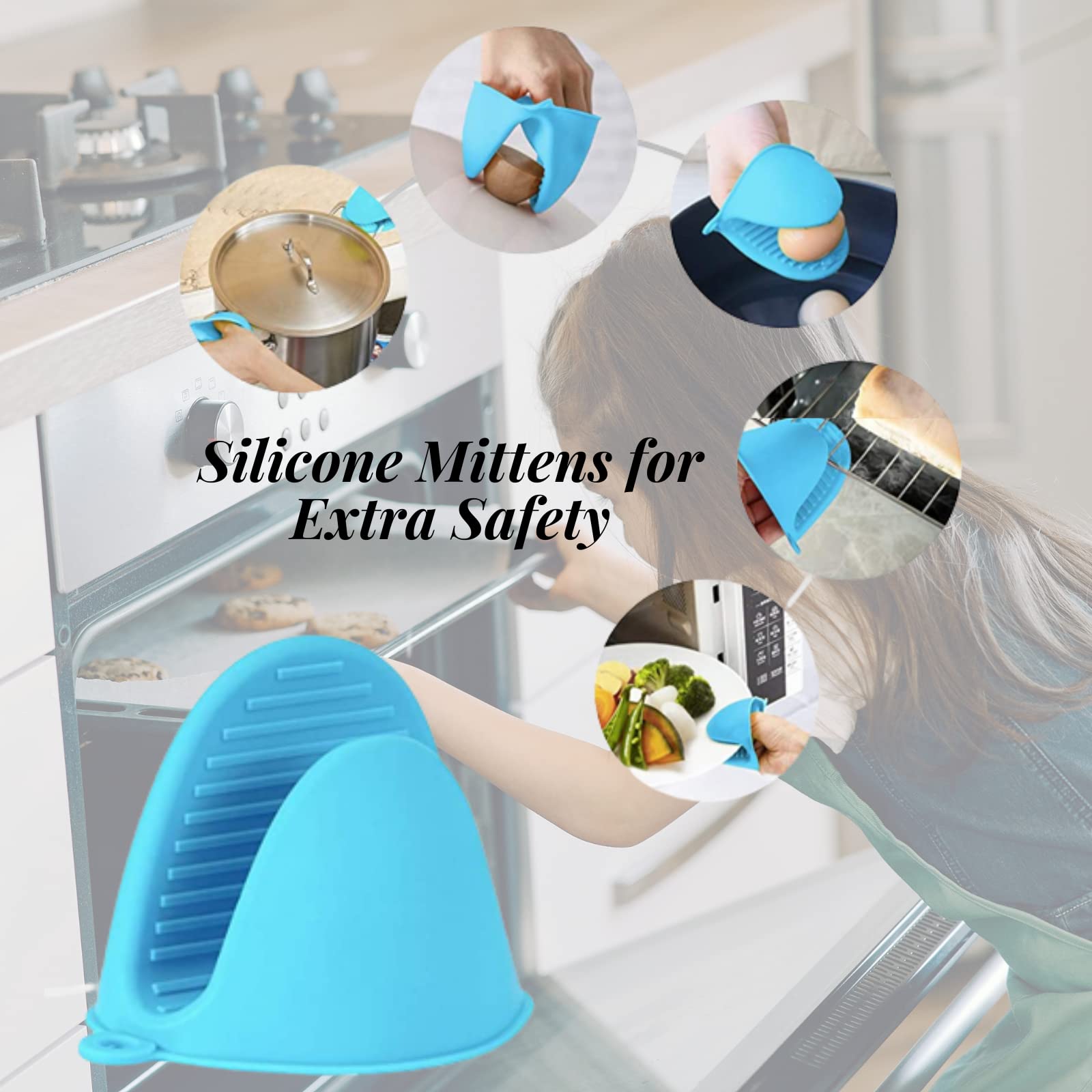 Cake Carrier With Lid and Handle β 3 In 1 Multipurpose Cake Storage Container Hold Upto 11 Cupcakes, 10 Inched Cake & 5 Section Serving Tray for Snacks & Fruit β Cake Holder With Mittens