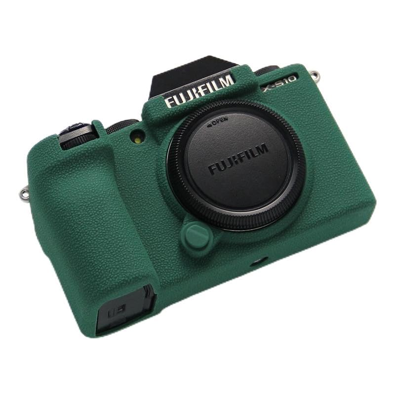 Easy Hood Camera Case for Fujifilm Fuji X-S10 XS10, Anti-Scratch Soft Silicone Rubber Protective Camera Cover Detachable Protector Shell,Green