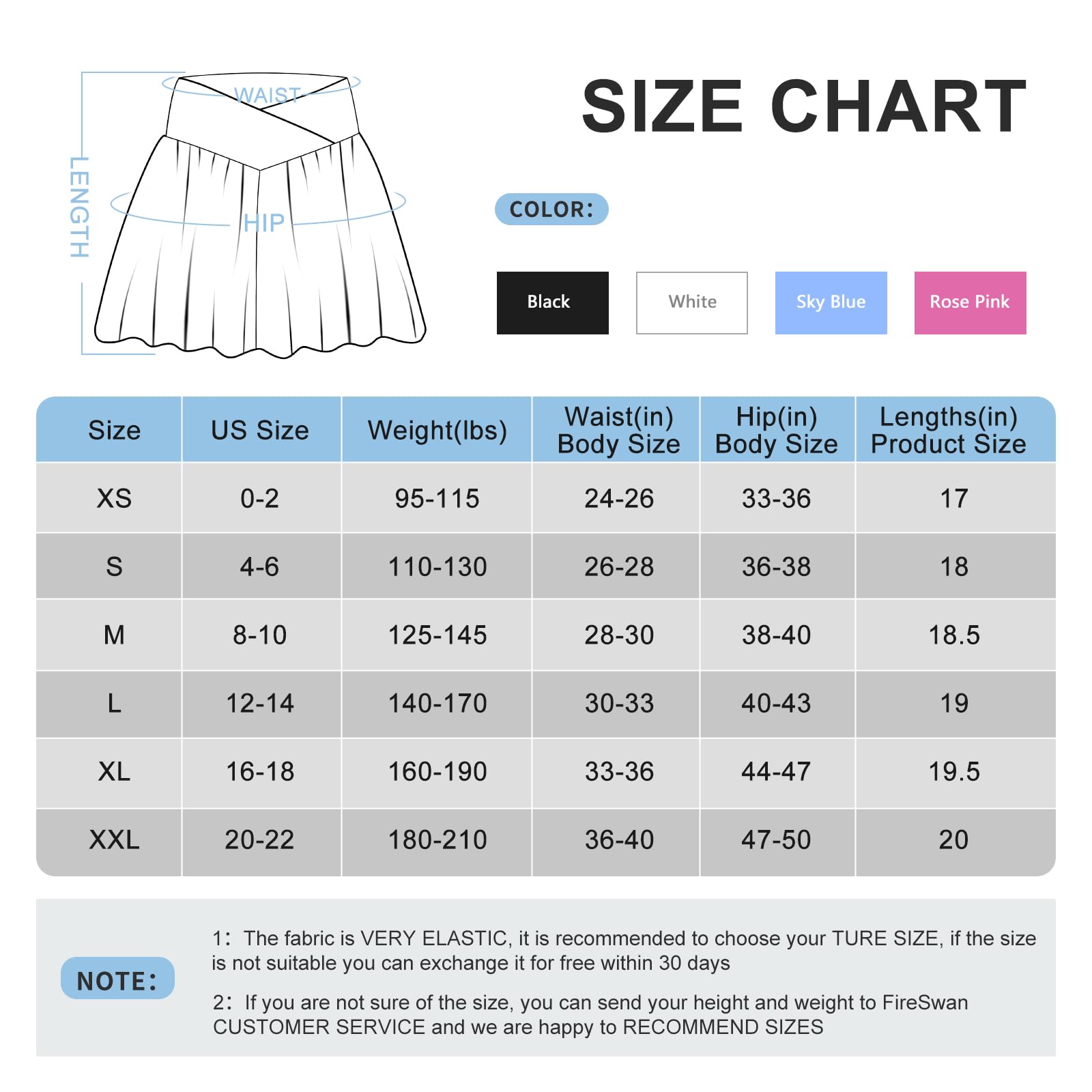 FireSwan Crossover Athletic Shorts for Women 2 in 1 Flowy Running Shorts with Pockets Spandex Butterfly Workout Tennis Skorts Black