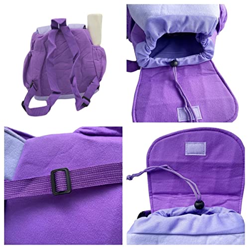 Dora Explorer Backpack Adult Bag Toy Rescue Plush Bag with Map School Bookbag Shoulder Bag Laptop Backpack (Large(13.8*13.8*3.9in))