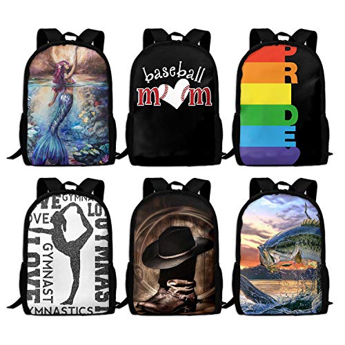 Motocross Sport Motorcycle Vehicle School Backpack Shoulder Daypack