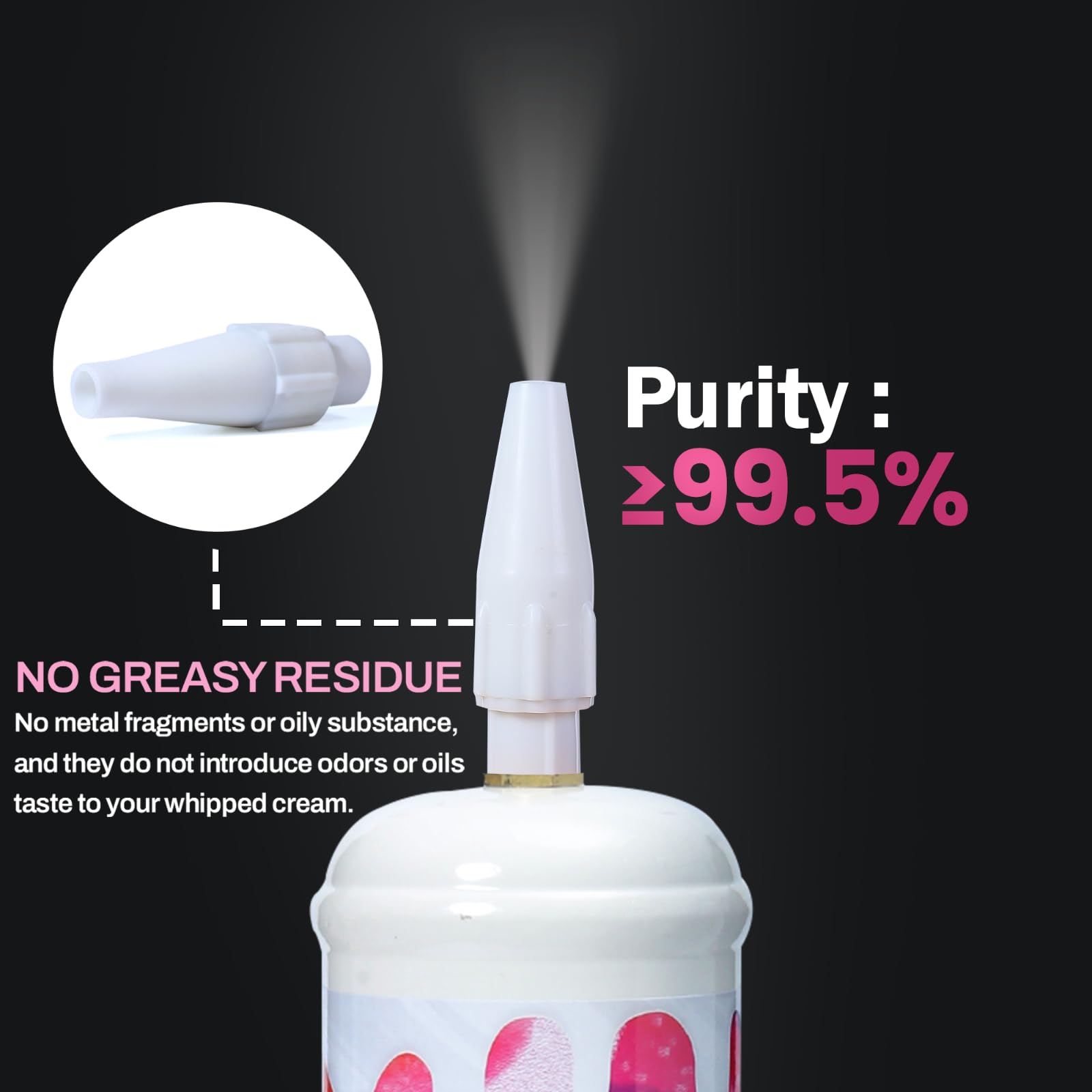 Whipped Cream Charger Cylinder Food Grade Tank Pure whipped cream dispenser 615g Cartridges (4 Cylinder)