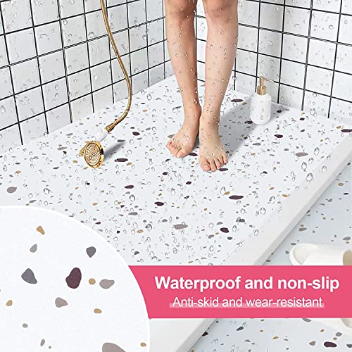 Peel & Stick Floor Tiles Stickers Flooring 12x12 inches 10 Pack (12x12 Inches, White, 10)