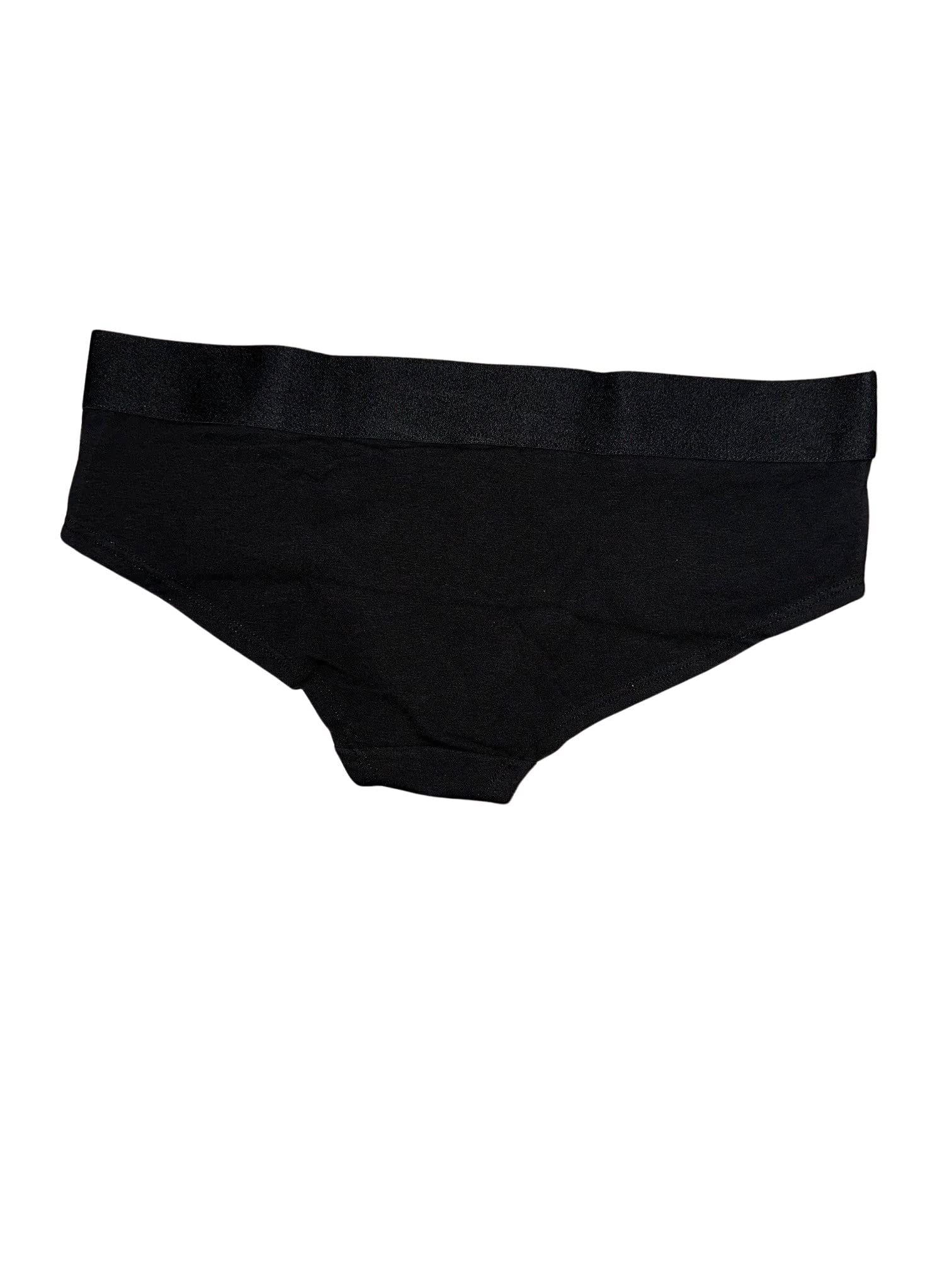 Victoria's Secret Pink Logo Hipster Underwear/Panty Color Black Shine New (US, Alpha, Large, Regular, Regular, Black Shine)
