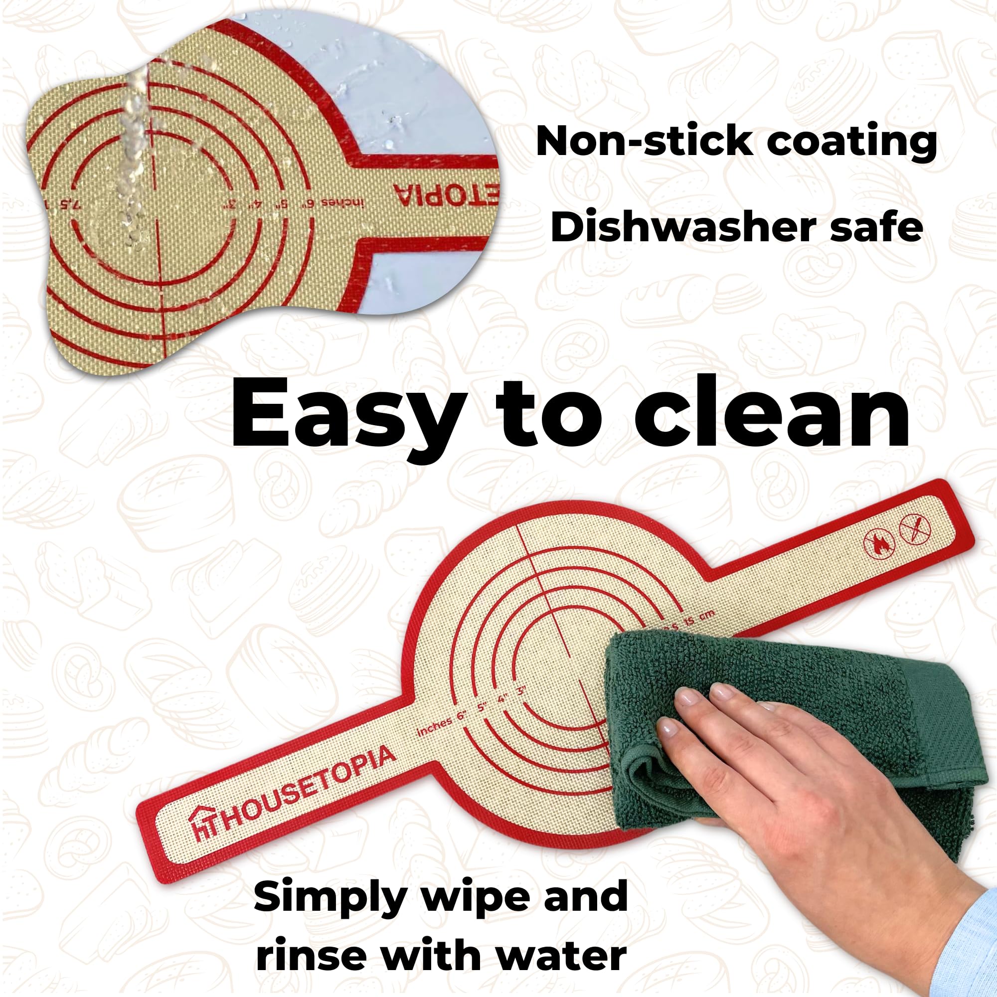 Silicone Baking Mat for Dutch Oven with Sourdough Beginner Kit β Dutch Oven Sling with Long Handles & Scoring Knife & Bread Recipes Book β Round 8.3 Inch