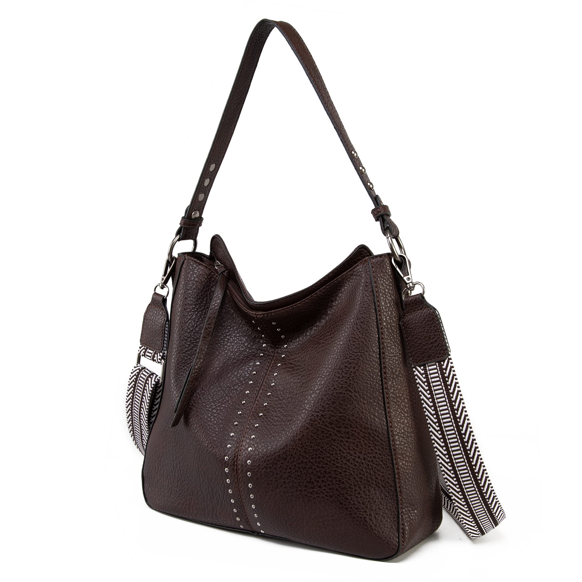 Montana West Hobo Bag for Women Designer Purses and Handbags Shoulder Bags with Guitar Strap,MWC-128ACF