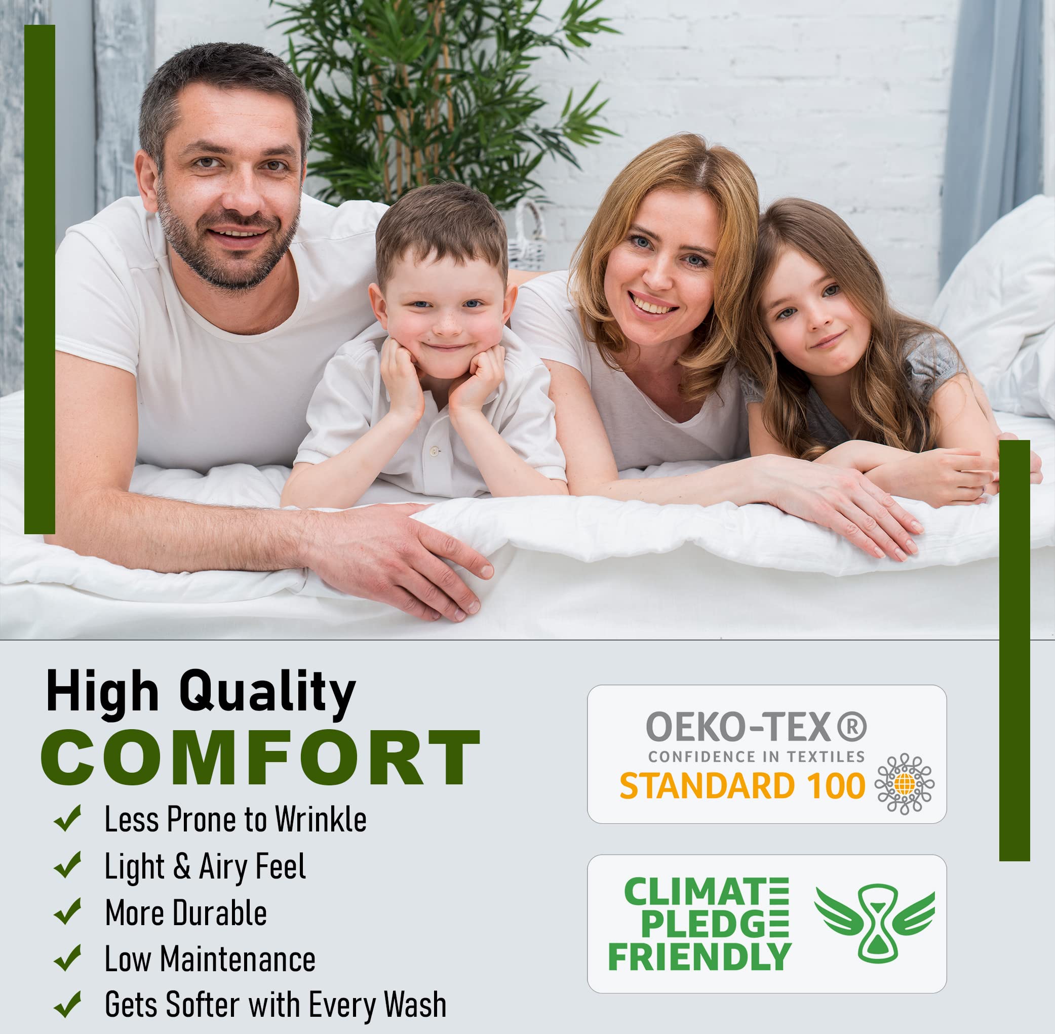 RUVANTI 100% Cotton Twin Sheets Set, 3 Pieces, Soft & Breathable Percale Weave Bedding, Deep Pocket 16", Hotel Standard, Crisp Cool Feel, Durable, Perfect Floral Bed Sheet, Spring On