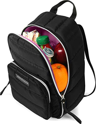 Arctic Zone Quilted, Insulated Backpack Style Lunch Pack - Black