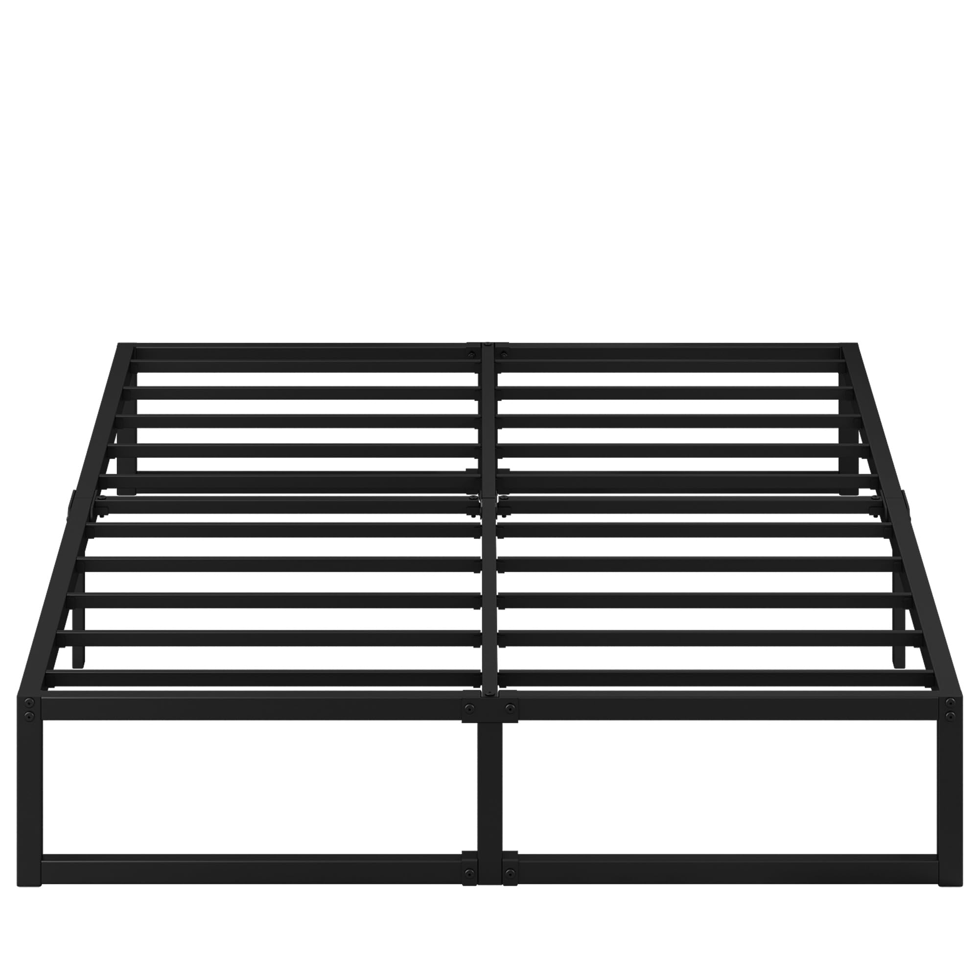 EMODA 12 Inch Full Size Bed Frame Heavy Duty Metal Platform No Box Spring Needed, Easy Assembly Noise Free, Black