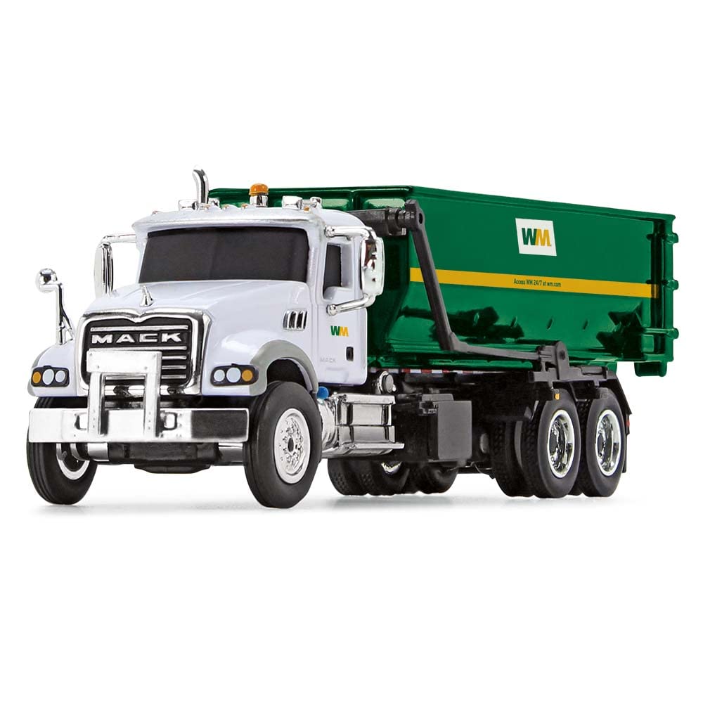 First Gear WM 1/87 Scale Mack Granite MP with Tub-Style Roll-Off Container