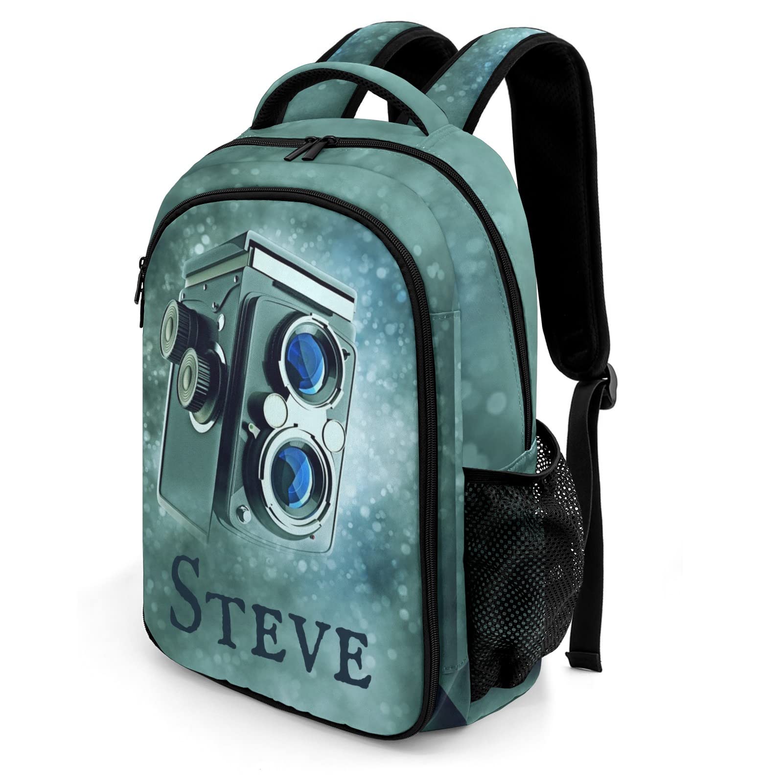 Anneunique Personalized Cinema Camera Backpack Casual Bag Daypack for Women Men Camping Hiking