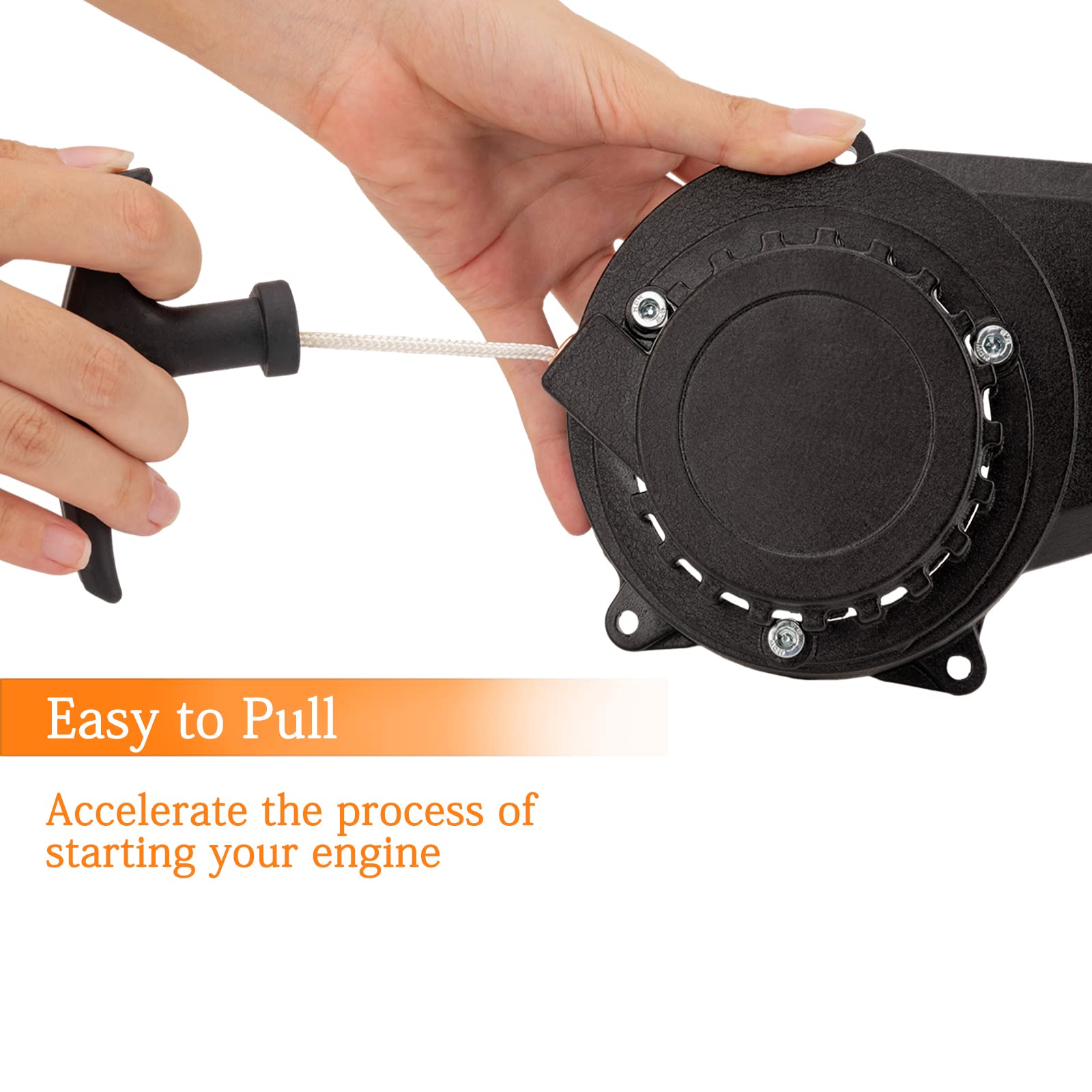 Pull Start Recoil Starter for 2 Stroke 47cc 49cc 50cc SYX Moto Holeshot Apex Coolster QG-50 SSR SX50A Apollo KXD E-Start X-Pro Highper KXD18 Pit Dirt Bike Cagllari Cag Pocket Bike ATV Quad