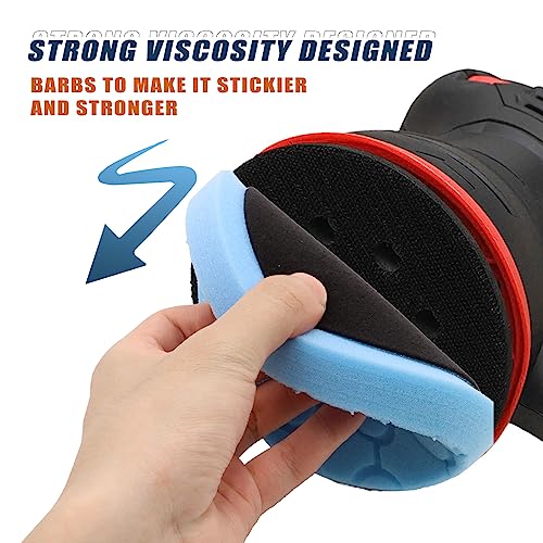 CHEN REFINISH 6Pcs Buffing Polishing Pads,6 Inch Backing Plate Compound Buffing Sponge Pads Cutting Polishing Pad Kit for Car Buffer Polisher Compounding, Polishing, Waxing