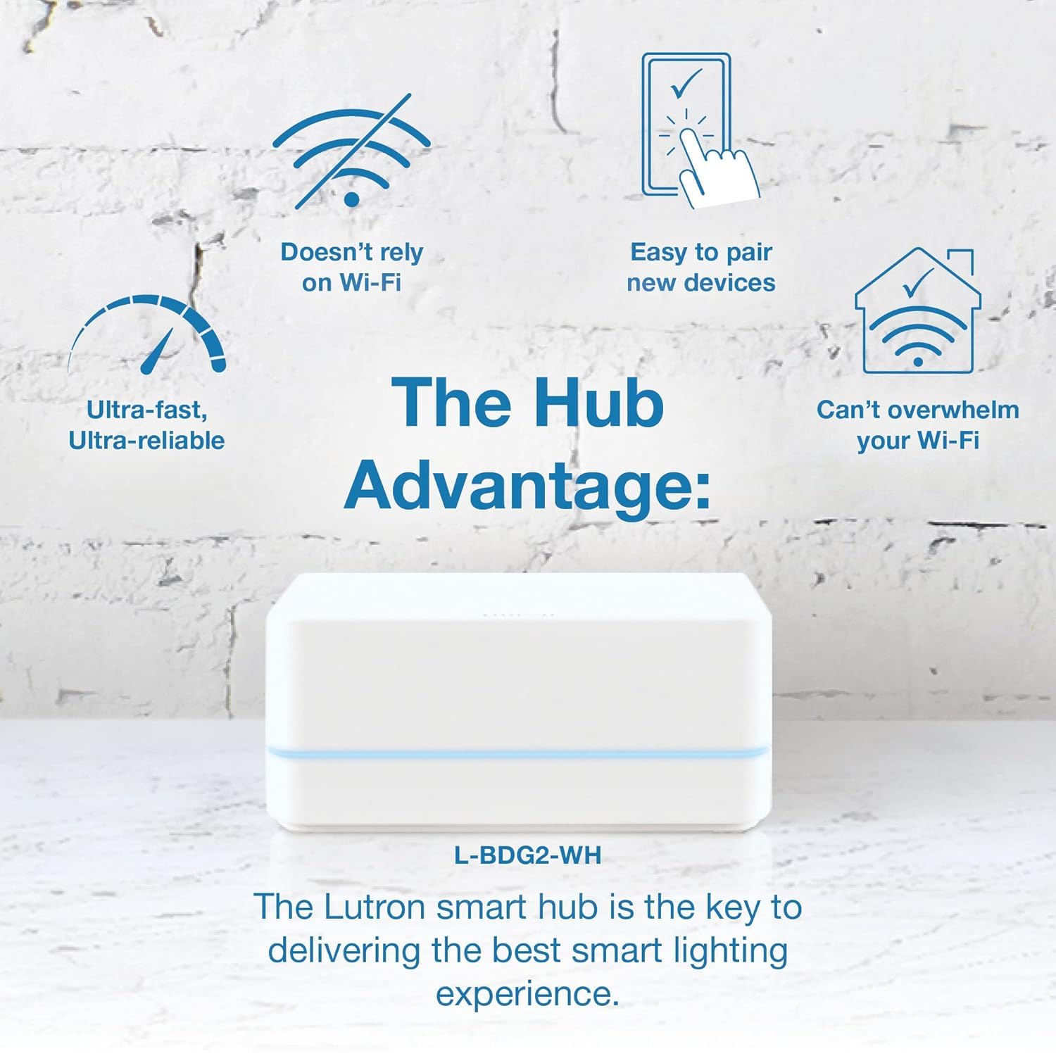 Lutron Diva Smart Dimmer Switch Starter Kit for Caséta Smart Lighting, with Smart Hub, Pico Remote, No Neutral Wire Required, DVRF-BDG-1D, White