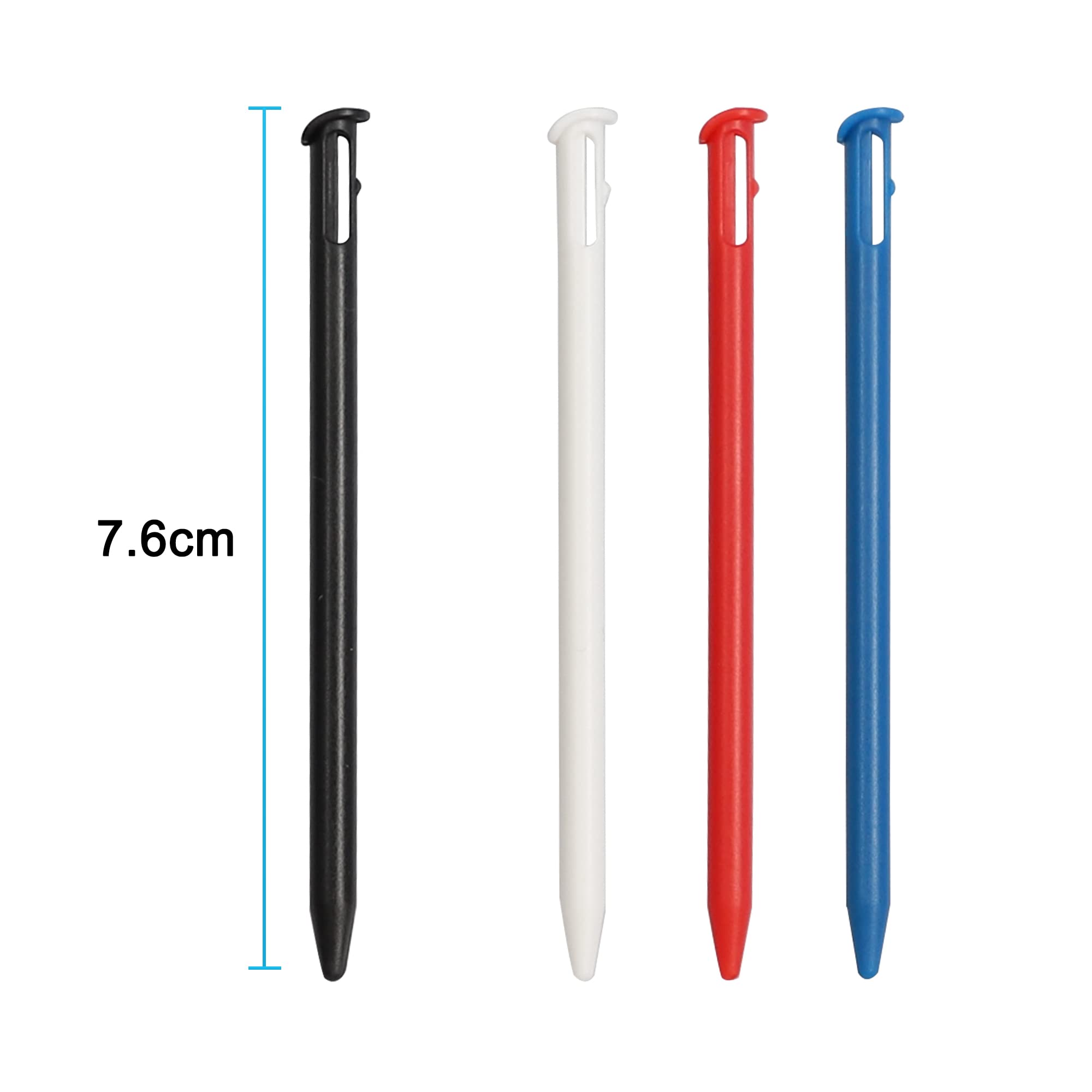 New 3DS Stylus Pen, Xahpower Replacement Stylus Compatible with Nintendo New 3DS, 4 in 1 Combo Touch Styli Pen Set Multi Color for New 3DS
