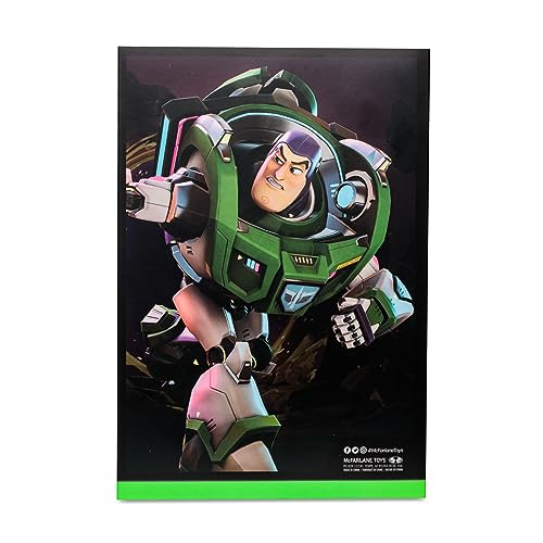 McFarlane Toys - Disney Mirrorverse Buzz Lightyear Glow in The Dark Edition 7in Action Figure, Gold Label, Amazon Exclusive