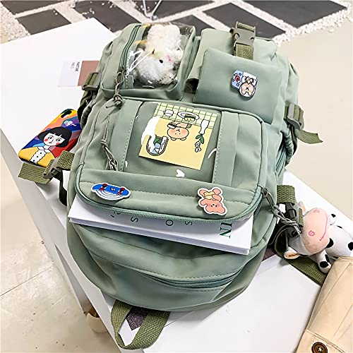 Sunny Fanny OU Aesthetic Backpack.Japanese Kawaii Backpacks School Bag With Pendant. Small Backpack. School Supplies