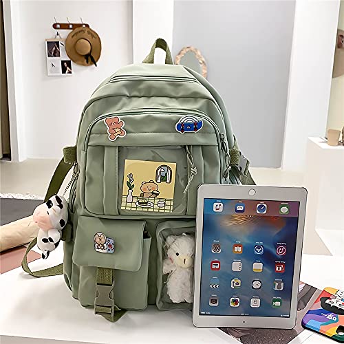 Sunny Fanny OU Aesthetic Backpack.Japanese Kawaii Backpacks School Bag With Pendant. Small Backpack. School Supplies