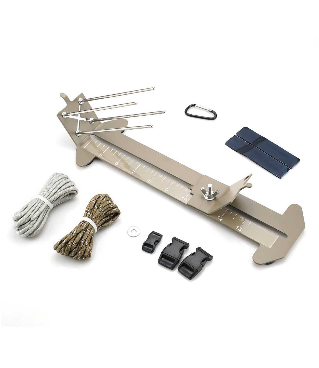 Paracord Bracelet Jig 4"-13" Adjustable Length Braiding Weaving DIY Craft Maker Metal Tool