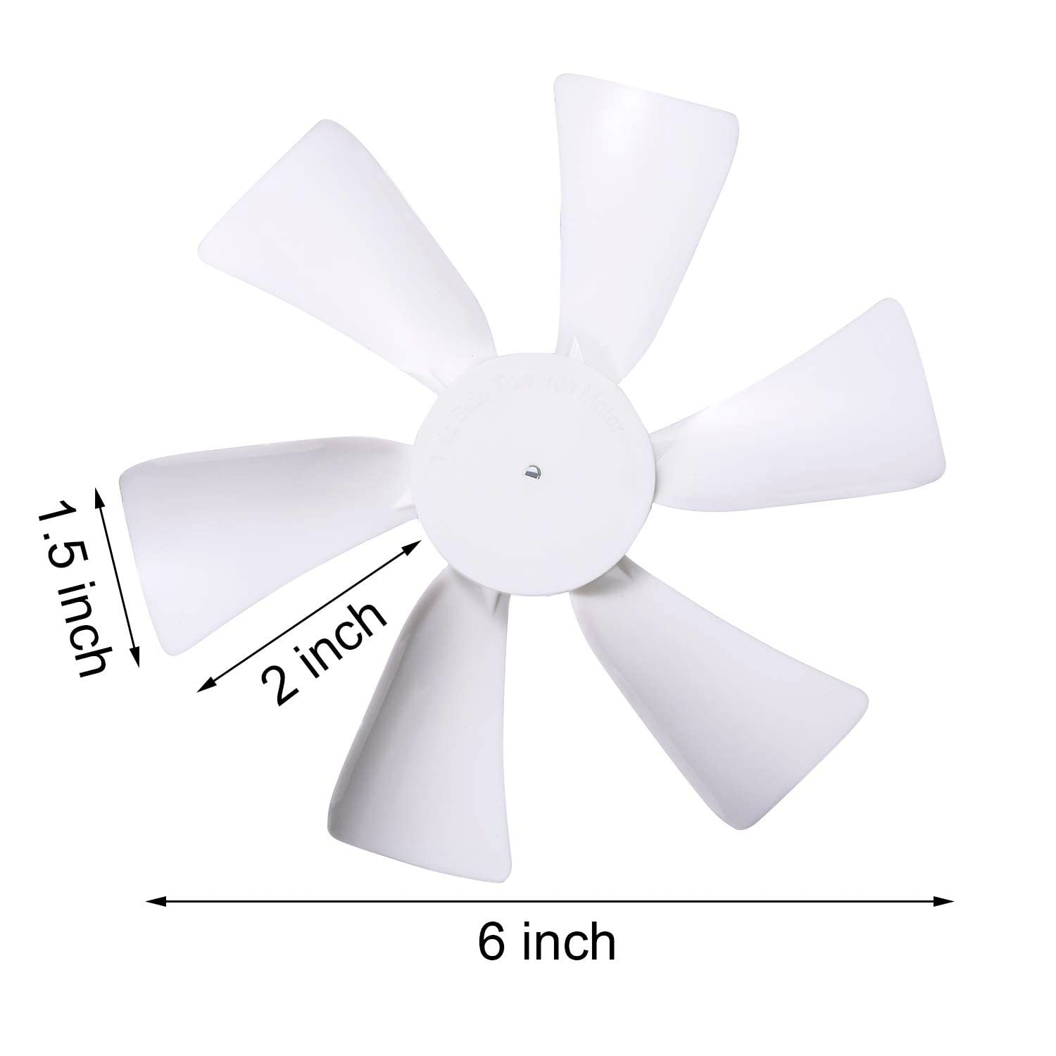 RS-545SA RV Bathroom Vent Motor W/Fan Blade(12v DC, 6" Blade) Compatible for Heng's, Elixir, Ventline, Jensen RV Roof Vents and Range Hoods