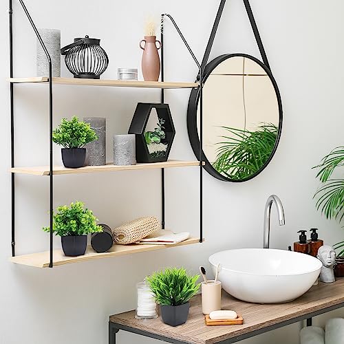 CEWOR 6 Pack Small Fake Plants Artificial Potted Plants Faux Plants Indoor for Home Bathroom Wall Decor