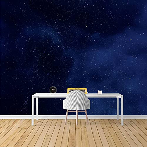 Night Sky Stars Soft Milky Way Universe as Texture Peel and Stick Wallpaper Removable Self-Adhesive Large Wallpaper Roll Wall Mural Sticker Home Decor for Living Room Bedroom
