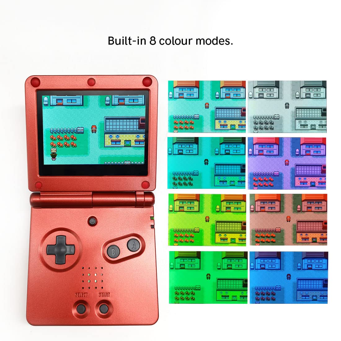 HISPEEDIDO V5 Drop in Pre-laminated IPS 3.0 inch Highlight Mod Sets For GBA SP V5 Screen Replacements LCD Kits, HD Touch Control, NO SOLDER/NO TRIMMING Need