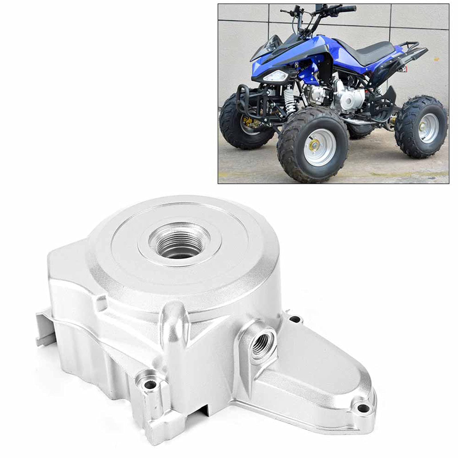 Keenso Motor Engine Cover, Top Mount Starter Motor Engine Cover Case Compatible with PIT Quad Dirt Bike ATV