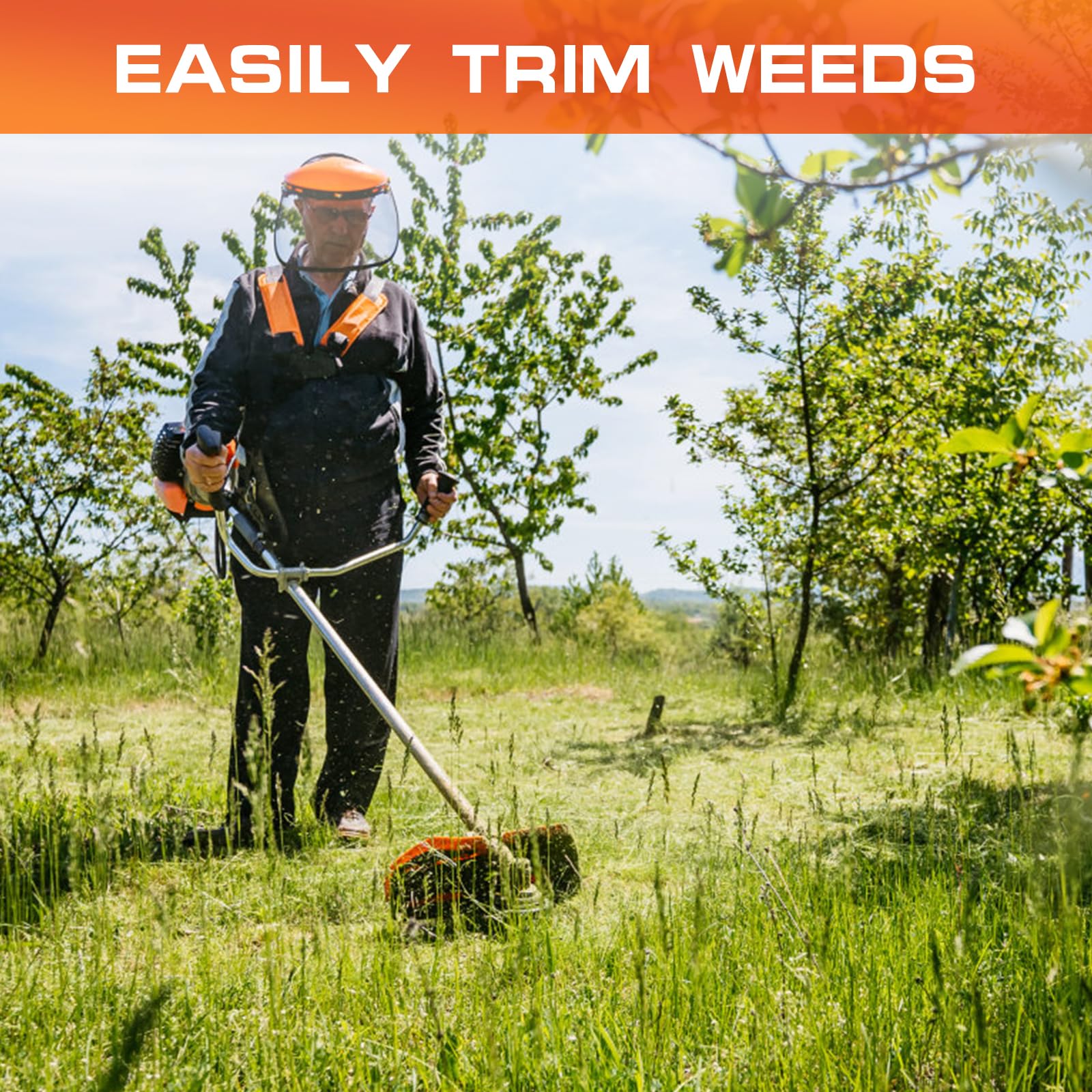 Rhitchy Blade Replacement Flexible Line Blades: Weed Eater Blades Weed Eater Attachments for Trimmer Edger,Most Universal Trimmer Head Blades,Thickened Durability Blades No Need to Twine