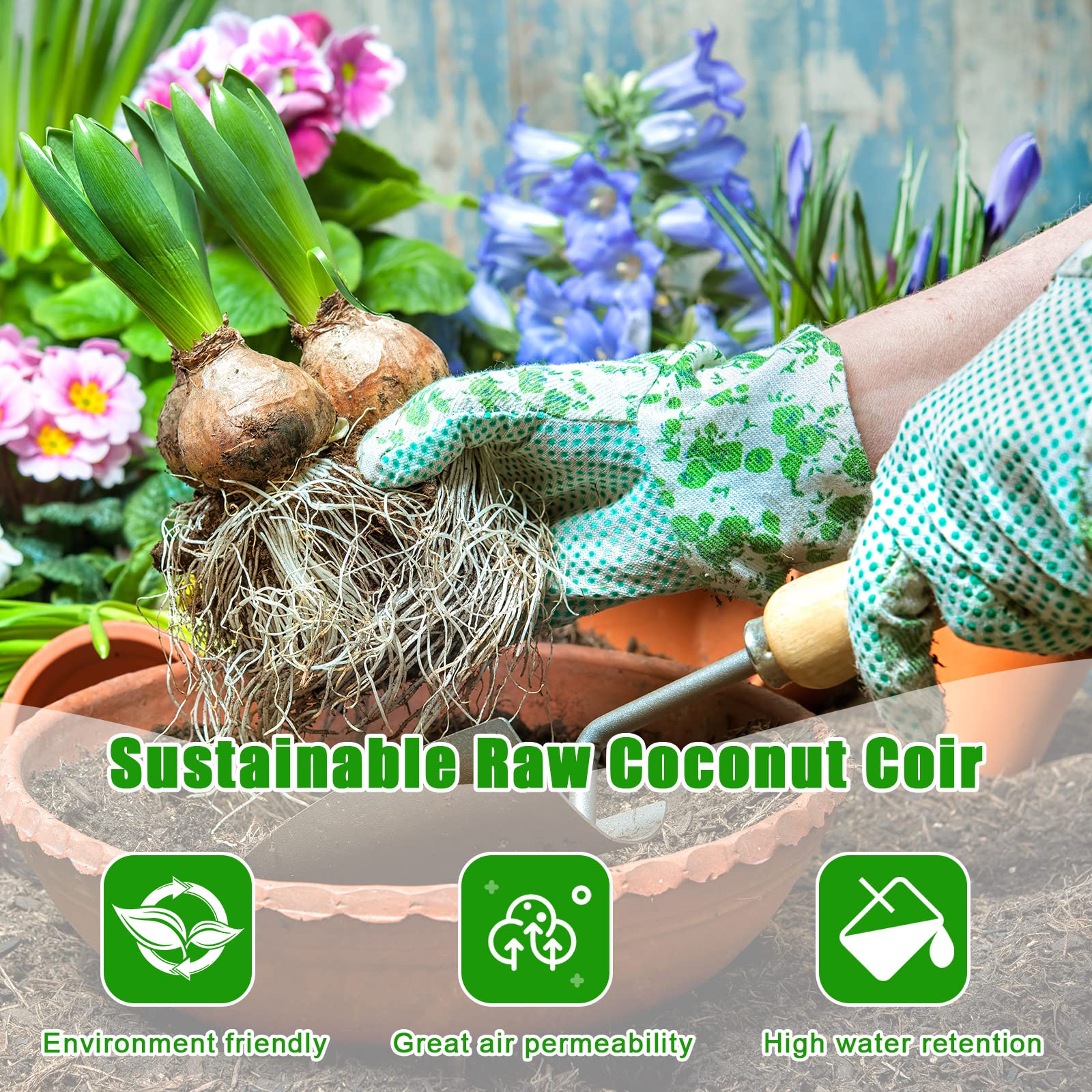 40 Packs 20mm 3 Inch Organic Coir Potting Soil for Planting Pellets Expanding Coir Fiber Compressed Soil Coconut Seed Starters Peat Pellet for Cactus Succulent Vegetable Cat Grass Bonsai