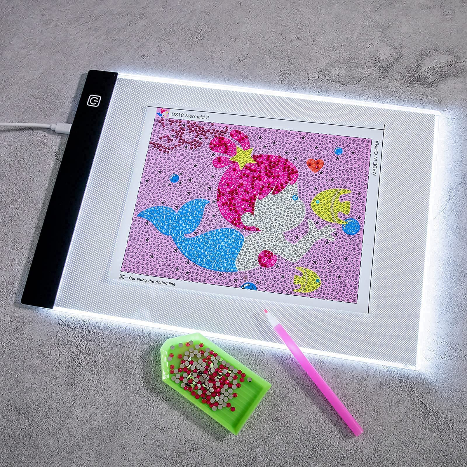 A5 LED Copy Board, Light Tracing Box, A5 Diamond Painting Light Pad Kit,Small LED Trace Light Board for Diamond Artcraft Copy Table