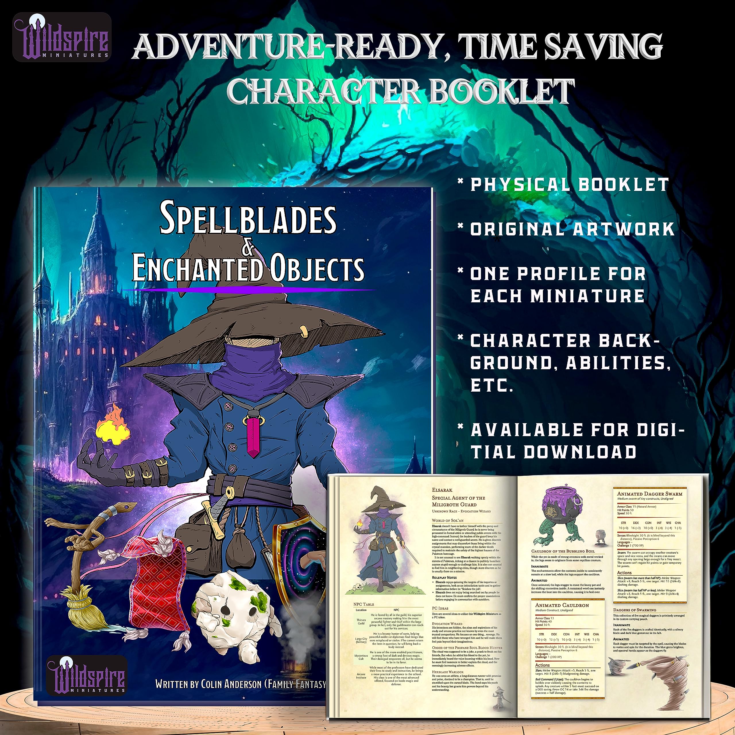 Wildspire Spellblades & Enchanted Objects for DND Miniatures 28mm-32mm Player-Characters, NPC Bulk D&D Minis Unpainted Dungeons & Dragons Figures Accessories for Fantasy Tabletop RPG DND Pathfinder