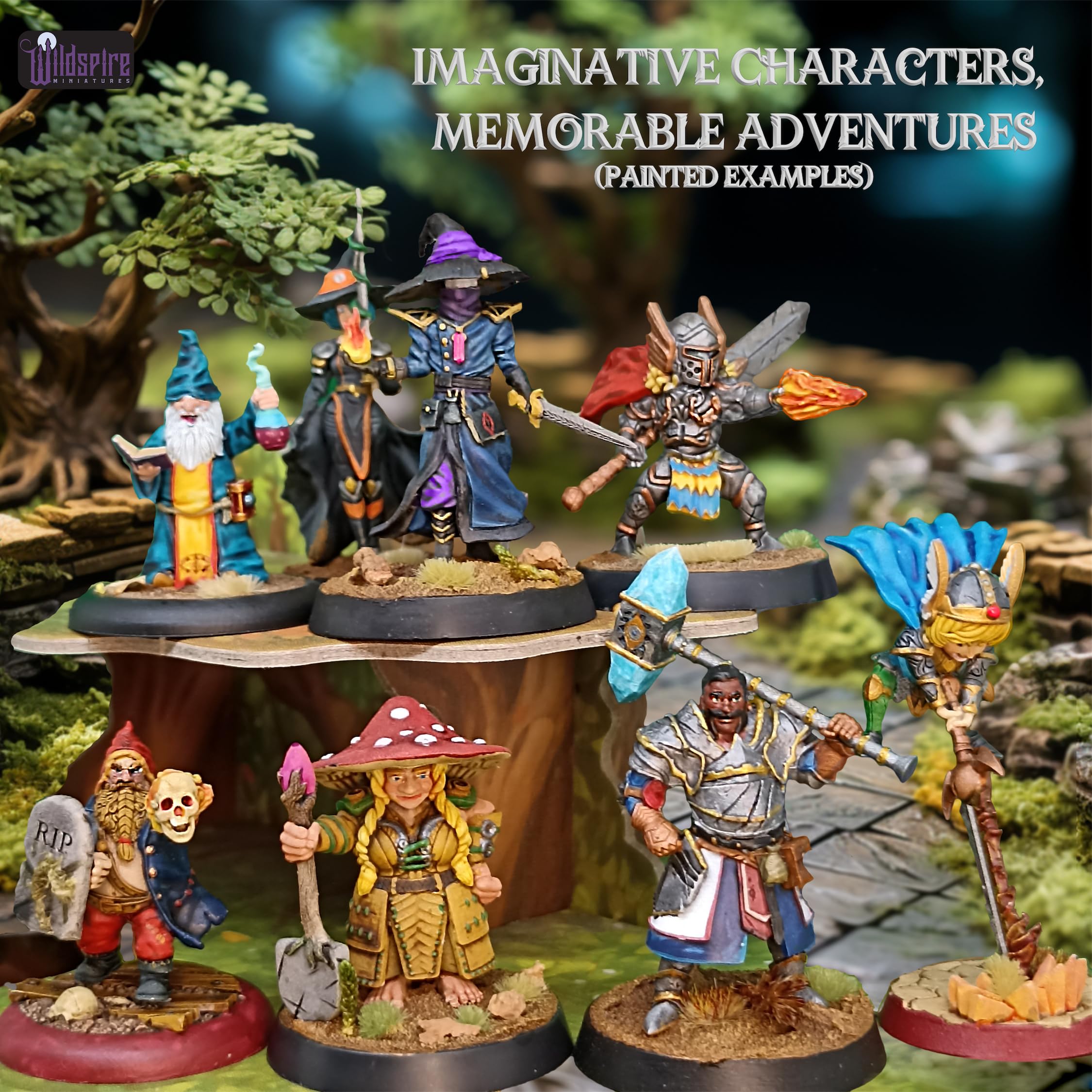 Wildspire Spellblades & Enchanted Objects for DND Miniatures 28mm-32mm Player-Characters, NPC Bulk D&D Minis Unpainted Dungeons & Dragons Figures Accessories for Fantasy Tabletop RPG DND Pathfinder