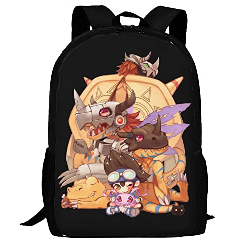 Anime Digimon Backpack Boy Girl School Bag Fashion Lightweight Daypack