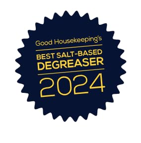 Morton PRO NON-TOXIC DEGREASER, Salt-Based and Non-Hazardous, commercial grade to clean tough grease and grime, Food Contact Surface Safe, Dye-free, odor control with a fresh lemon scent