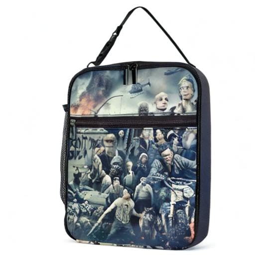 Leakproof Portable Insulation Lunch Tote The Apocalyptic Walking Horror Drama Dead Lunch Bag Gourmet Cooler Pouch Warm Pouch for Parties Lunch Box Storage Organizer