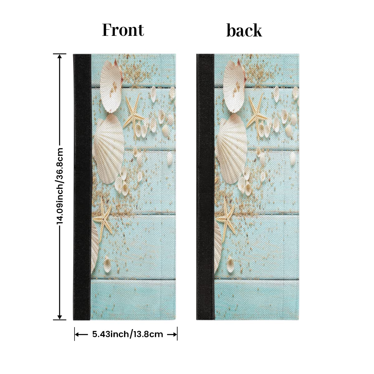 Refrigerator Door Handle Covers Set of 2 Summer Beach Wood Texture Washable Fridge Dishwasher Mocrowave Oven Door Decor Protector Handle Cover Keep Your Kitchen Appliance Clean from Food Stains