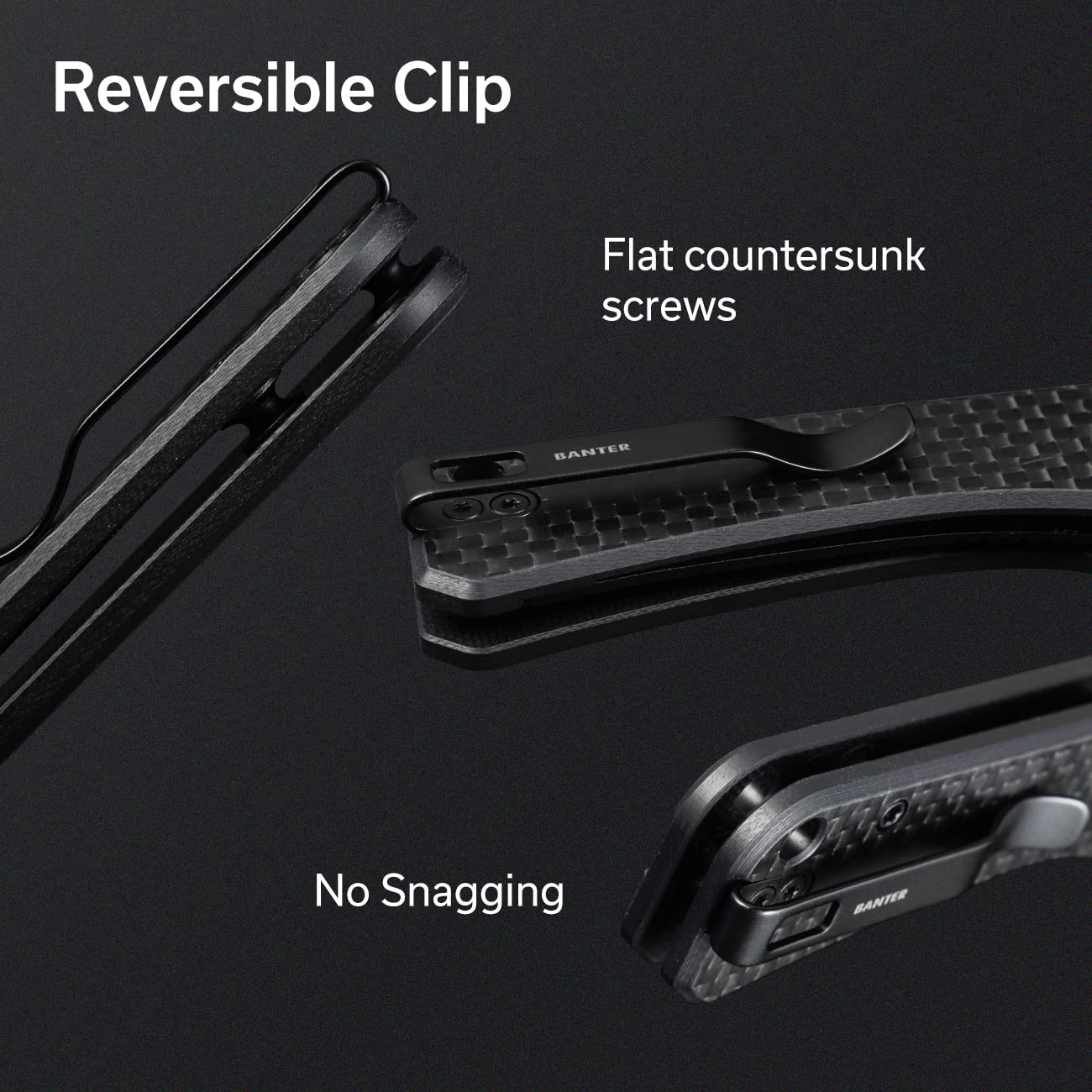 CIVIVI Small Pocket Knife for EDC, Ben Petersen Folding Knife Baby Banter with 2.34" Damascus Blade Carbon Fiber Overlay on G10 Handle, Titanium Thumb Stud Opener C19068S-DS1
