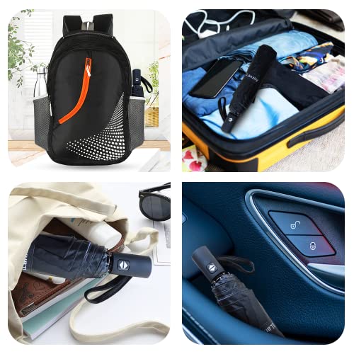 LLanxiry Umbrella Small Compact Travel Umbrellas for Rain Mini Folding Portable Automatic Open/Close Umbrella for Man/Women (elk starry sky)
