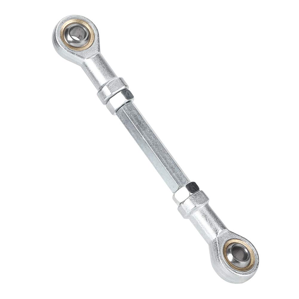 Steering Tie Rod Kit Ball Joint, Metal 2pcs 150mm -170mm 8mm Ball Joint for Electric Mini ATV Kart