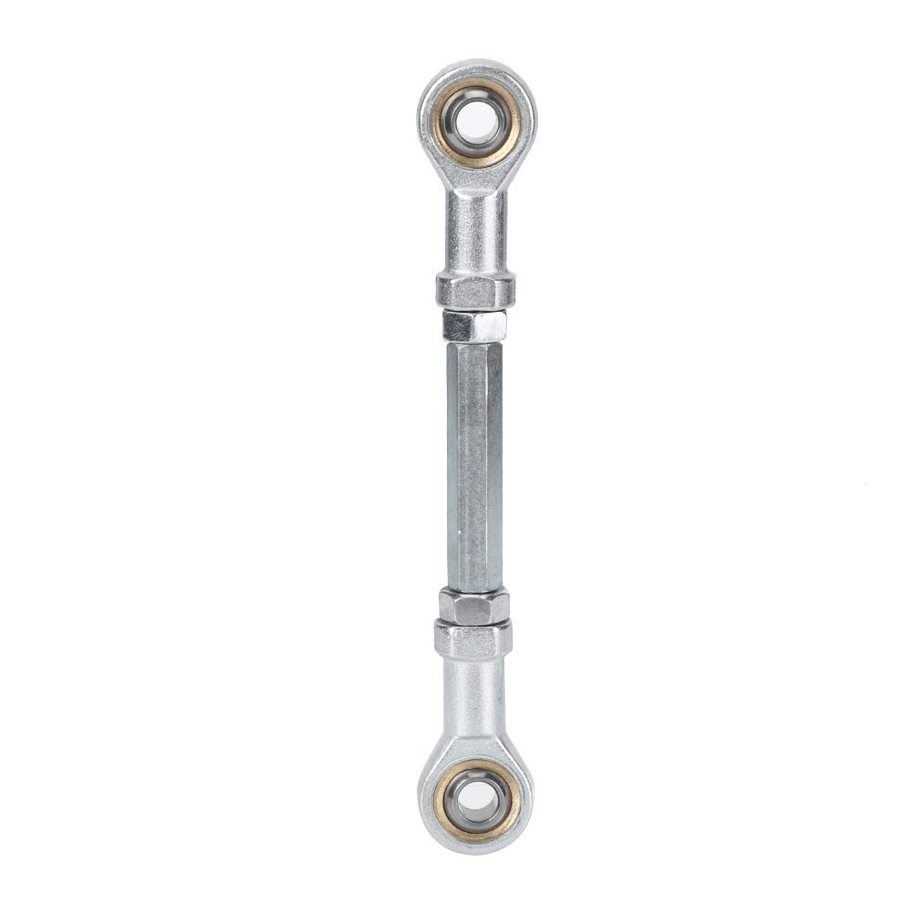 Steering Tie Rod Kit Ball Joint, Metal 2pcs 150mm -170mm 8mm Ball Joint for Electric Mini ATV Kart