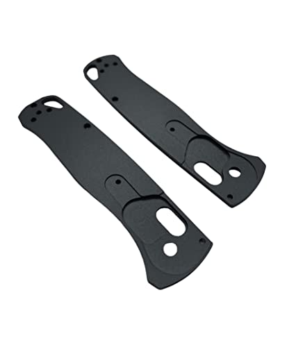 August Engineering Classic Scales For Benchmade Bugout Folding Knife 535 Precision Machined 6061 Aluminum Anodized Finish (Gunmetal)