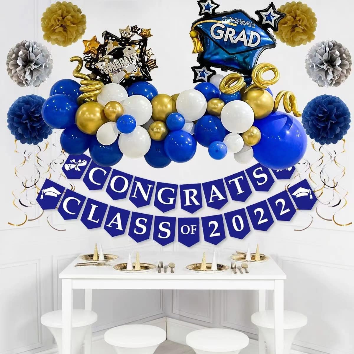 Royal Blue Balloons,100pcs Blue Balloons 12inch latex Thinck Balloons for Kid's Birthday Party Wedding Decorations