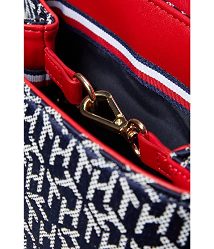 Tommy Hilfiger Sutton Flap Backpack Jacquard Navy/White/Tommy Red One Size