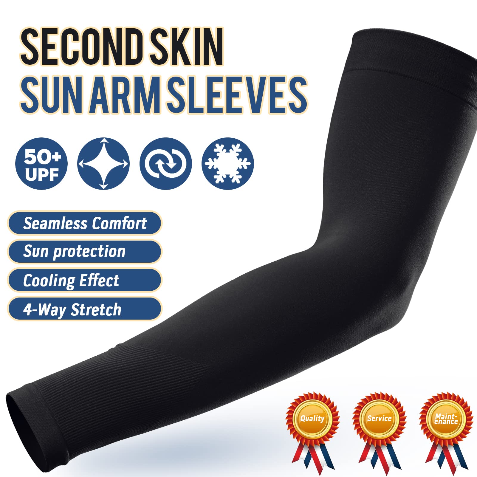 GOUNOD Arm Sleeves for Men Women,Compression Sleeves to Cover Arms for Men Working,Sun Sleeves for Men UV Protection