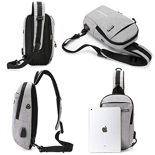 AmHoo Sling Backpack Anti Theft Waterproof Crossbody Bag Fashion Daypack Blue
