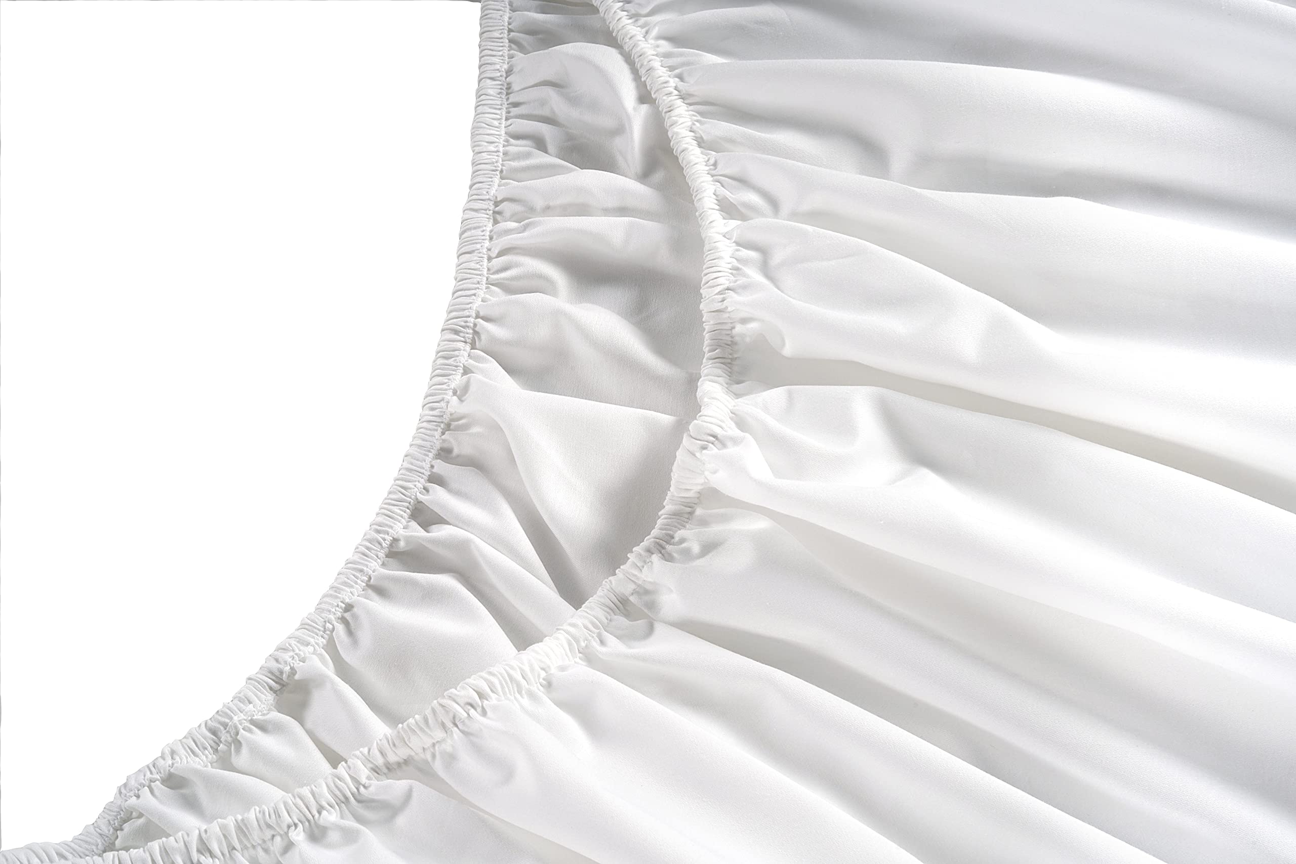 Lane Linen 100% Cotton Sheets β 450 Thread Count Full Size Sheet Set, Naturally Cooling Sateen Sheets, Soft & Comfy, 15β Deep Pocket Fully Elasticized Fitted Sheet, Bedding Sheets & Pillowcases, White
