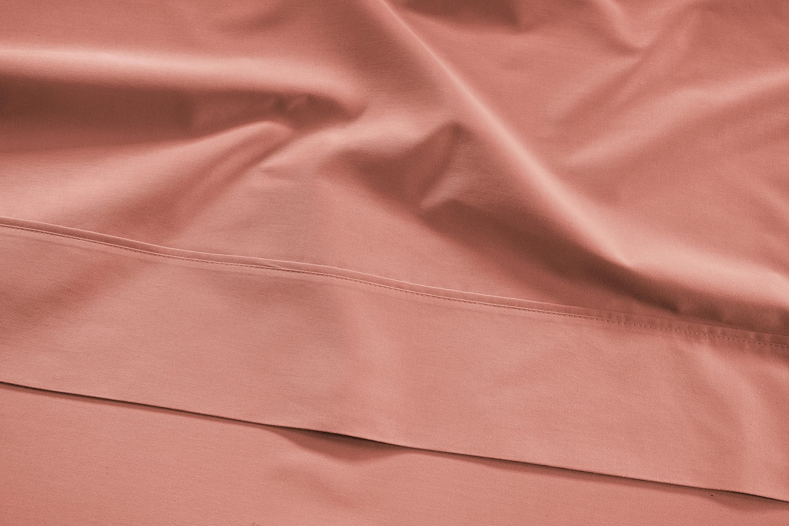 LANE LINEN Full Size Sheet Set – 450 Thread Count Soft & Breathable100% Cotton Sheets, 15” Deep Pocket Fully Elasticized Fitted Sheet, Luxury Hotel Quality Bedding, Rose Dawn