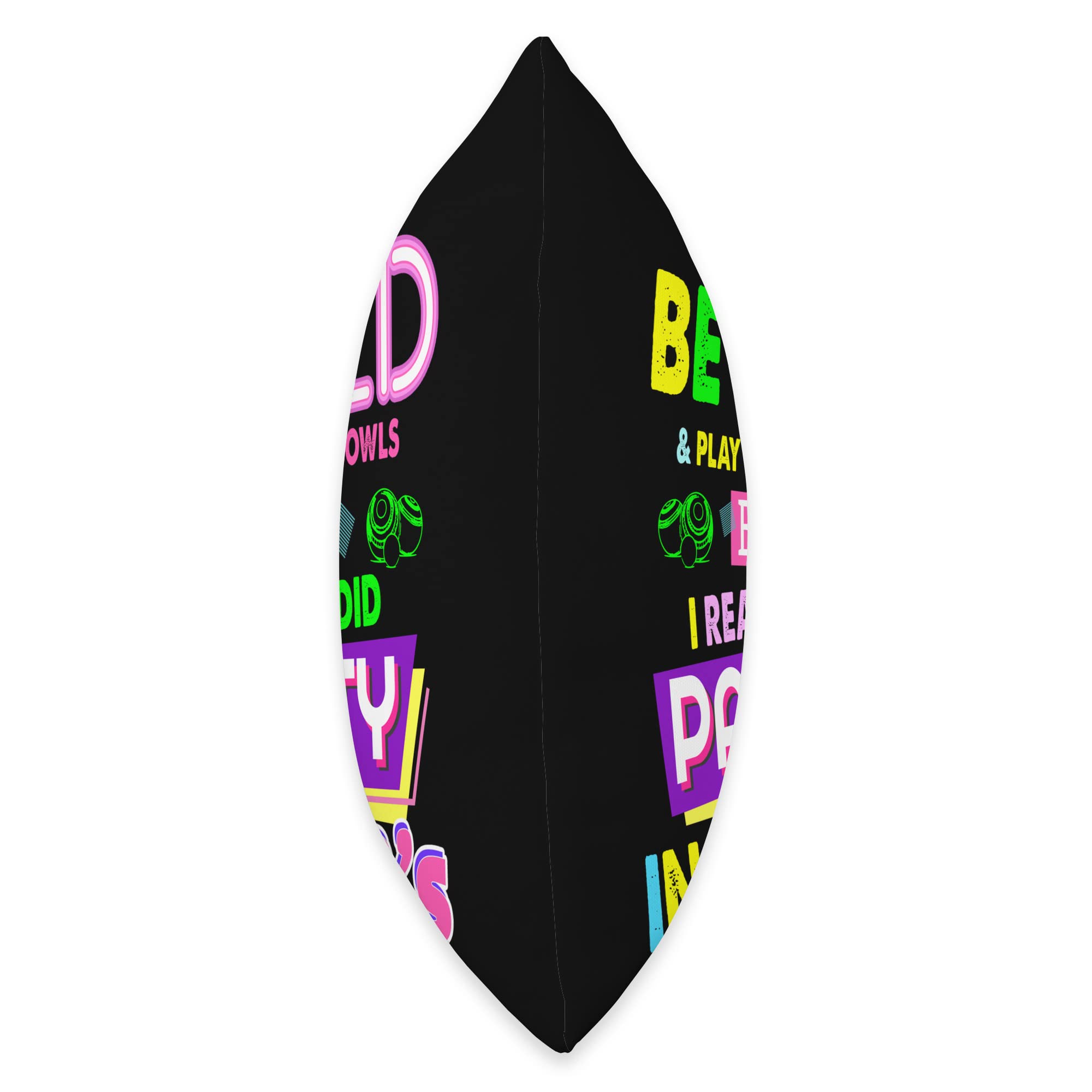 Lawn Bowls Outfit Idea For Women & Funny 90s Lawn Bowling Throw Pillow
