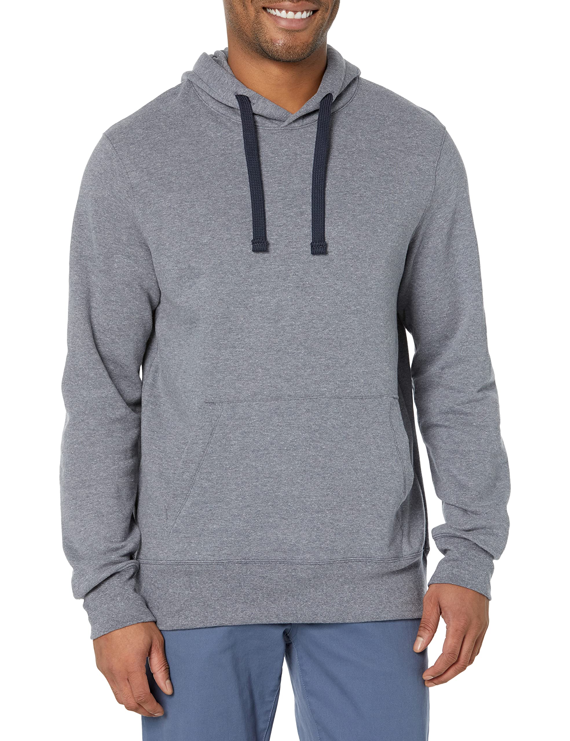 Hanes Comfortblend Originals Midweight Fleece Hoodie, Pullover Hooded Sweatshirt for Men, Navy PE Heather, Large